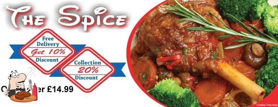 Menu at The Spice Restaurant, Bideford