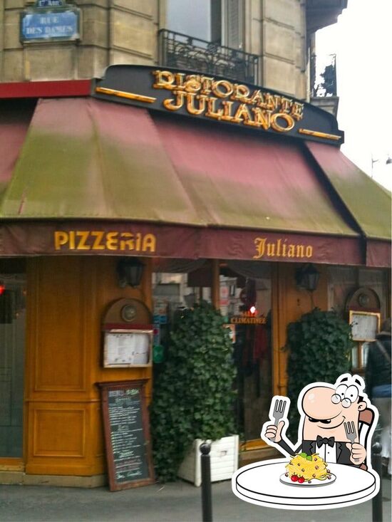 Menu at pizzeria juliano, Paris, 18 Rue Boursault