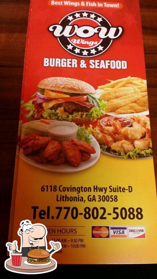 WOW BURGER & SEAFOOD in Redan - Restaurant menu and reviews