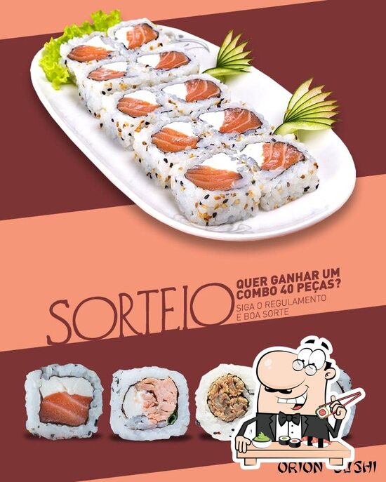 Menu at Orion Sushi restaurant, Itapema