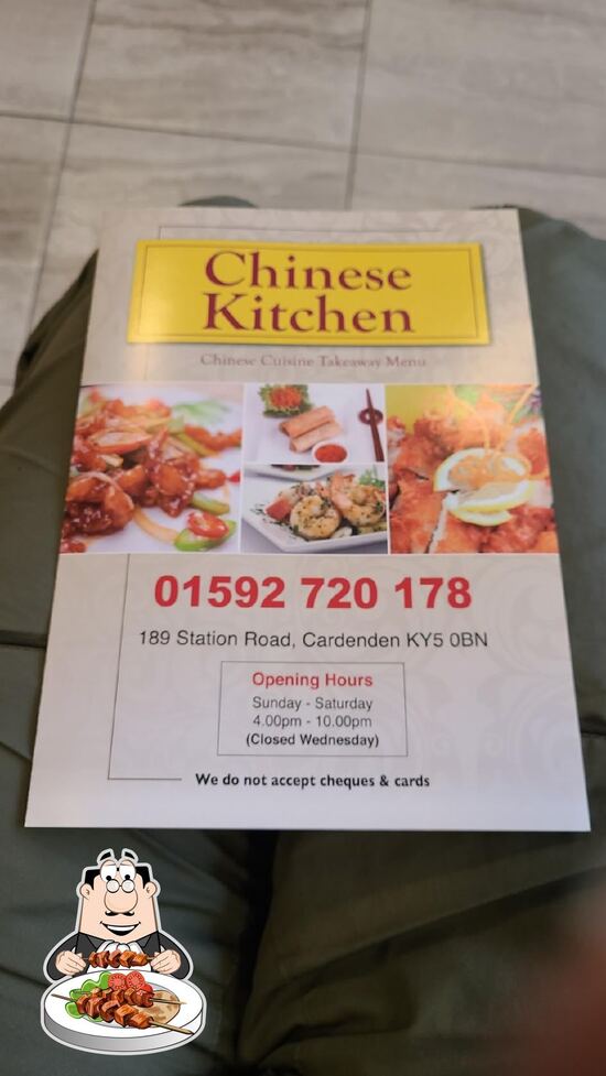 Menu at Chinese Kitchen, Cardenden