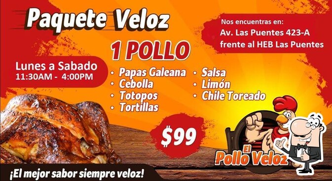 Menu at POLLO VELOZ restaurant, San Nicolás de los Garza