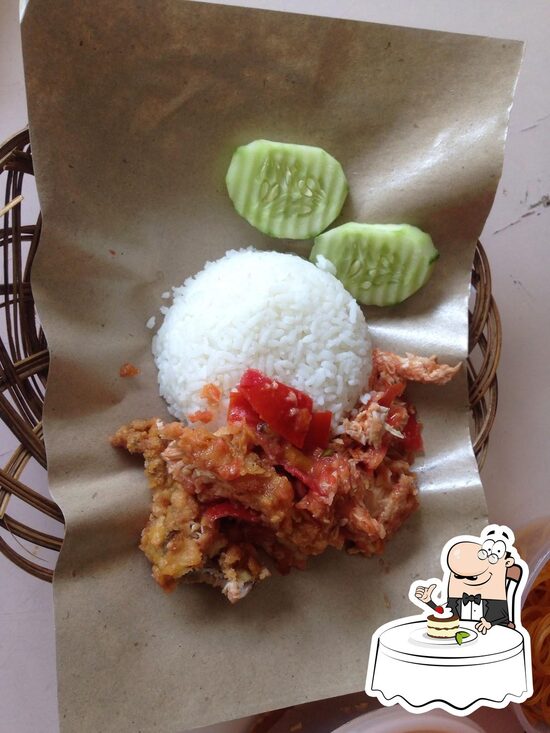 Menu at Ayam Geprek Cendana restaurant, Pontianak