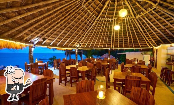 Menu at Casa Cenote restaurant, Mexico