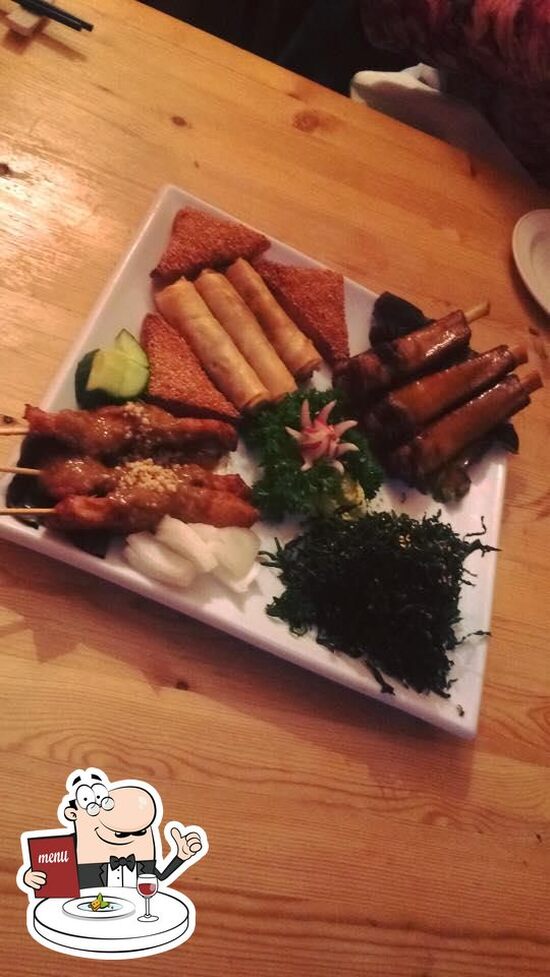 Menu at Little Asia restaurant, Totnes