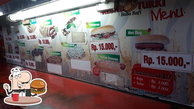 Menu at Kebab Turki Baba Rafi, Bekasi Regency, Perumahan Duta Indah
