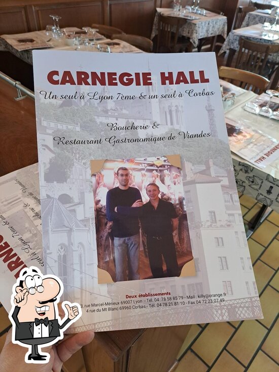Carnegie Hall restaurant, Corbas - Restaurant menu and reviews