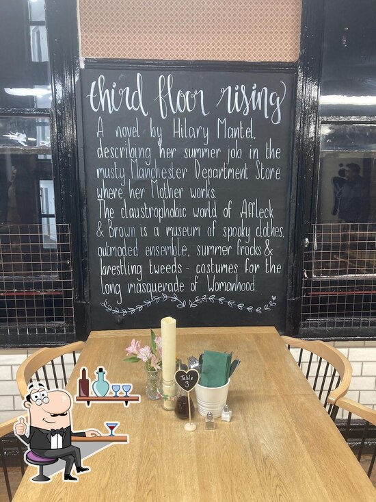 Menu at Third Floor Rising cafe, Manchester