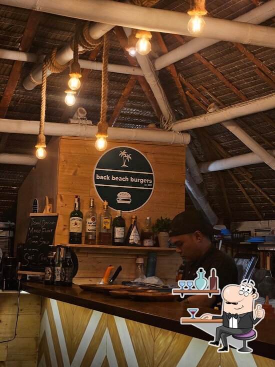 Menu at Back Beach Burgers Boracay restaurant, Malay