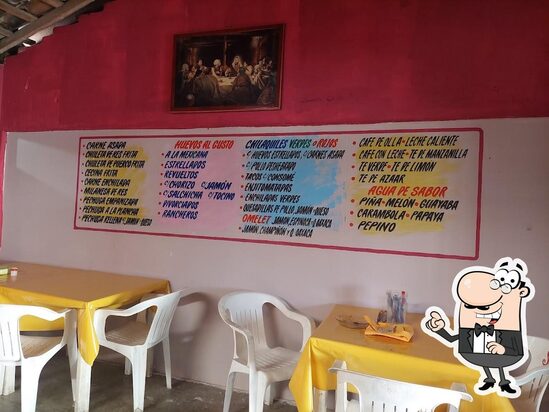 Menu at Mamá Juana restaurant, Coyuca de Benítez