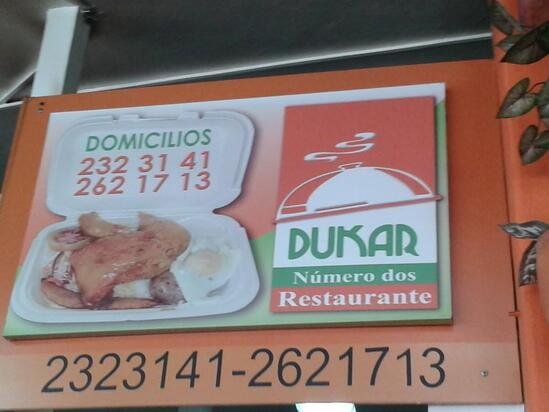 Menu at Restaurante Dukar No. 2, Colombia