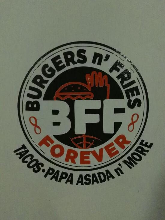 Menu at Burgers n' Fries Forever restaurant, Monterrey