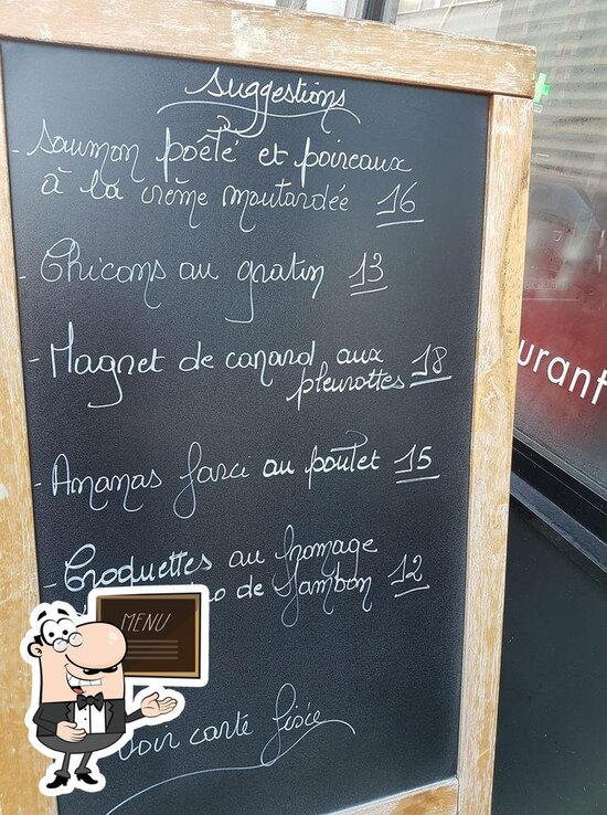 Menu at Chez Marie, Tournai