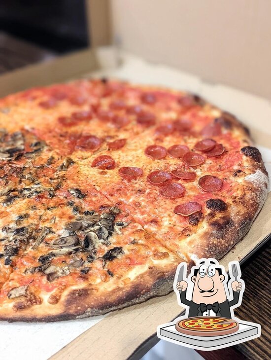 Menu at Secret Pizza pizzeria, Los Angeles