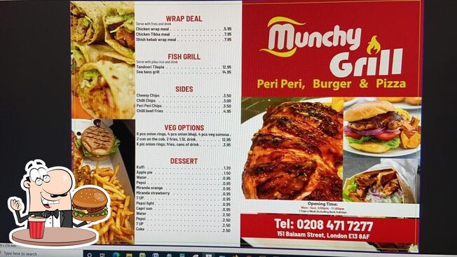 Munchy Grill in London - Restaurant menu and reviews