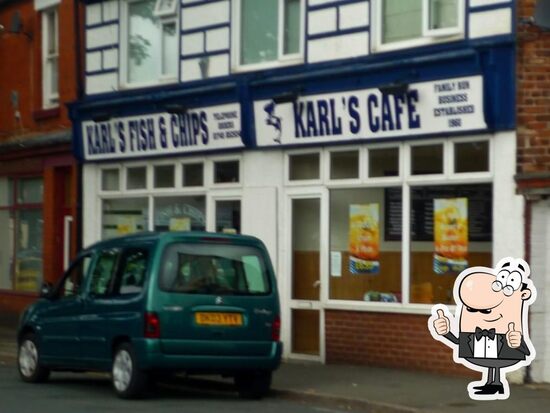 Menu at Karl's Fish & Chips restaurant, Prestatyn