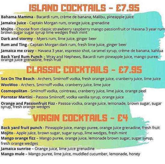 Menu at ivory palms restaurant, Dunstable