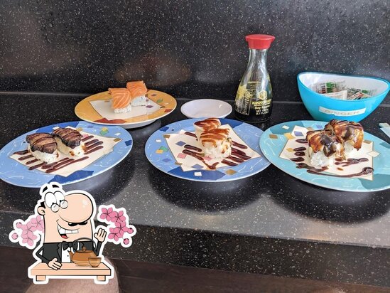 Menu at Sushi raft restaurant, Trinity Beach