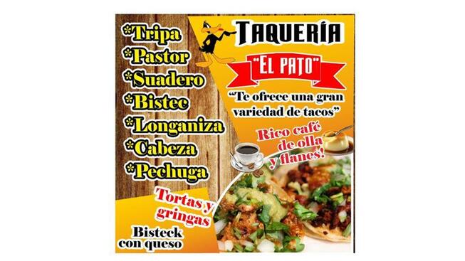 Menu at Taqueria " El Pato" restaurant, Otompan