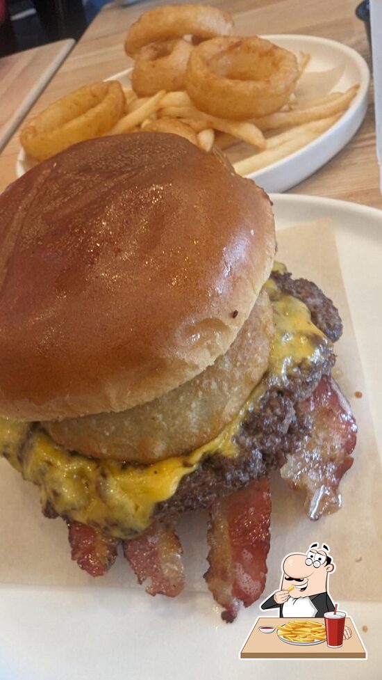 Menu at Cosmos Burger restaurant, Oceanside