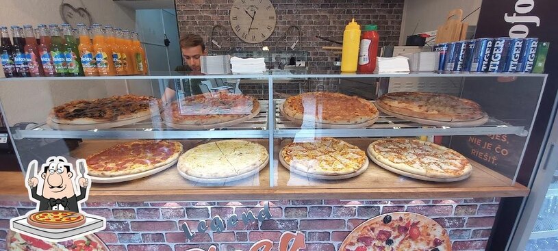 Menu at Pizza Legend, Levice