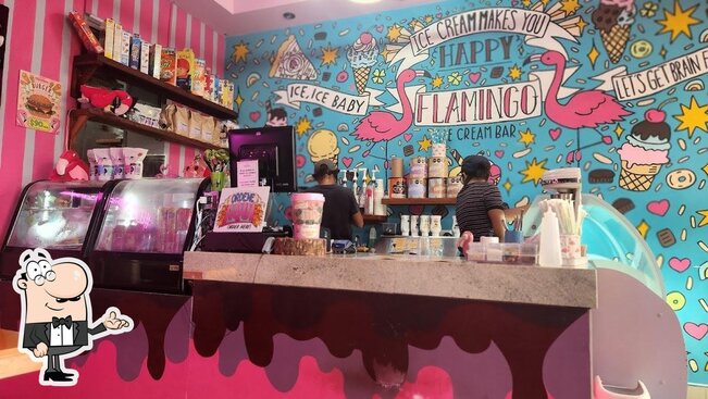 Menu at Flamingo Ice Cream Bar, San Miguel de Cozumel