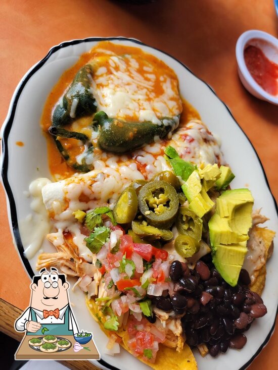 Menu at Monte Alban restaurant, Blue Ridge, Appalachian Hwy #1