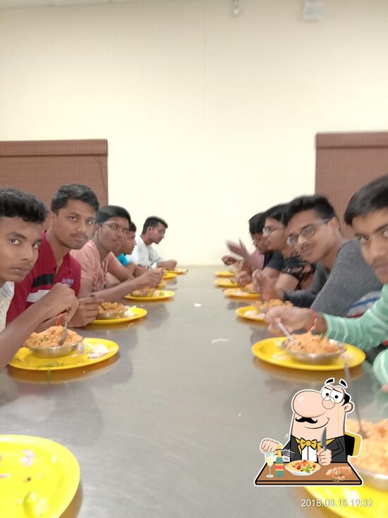 Menu at Gitam University Canteen, India