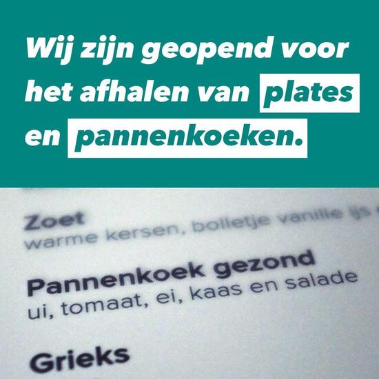 Menu at Janssen Pannenkoekenhuis, Leersum