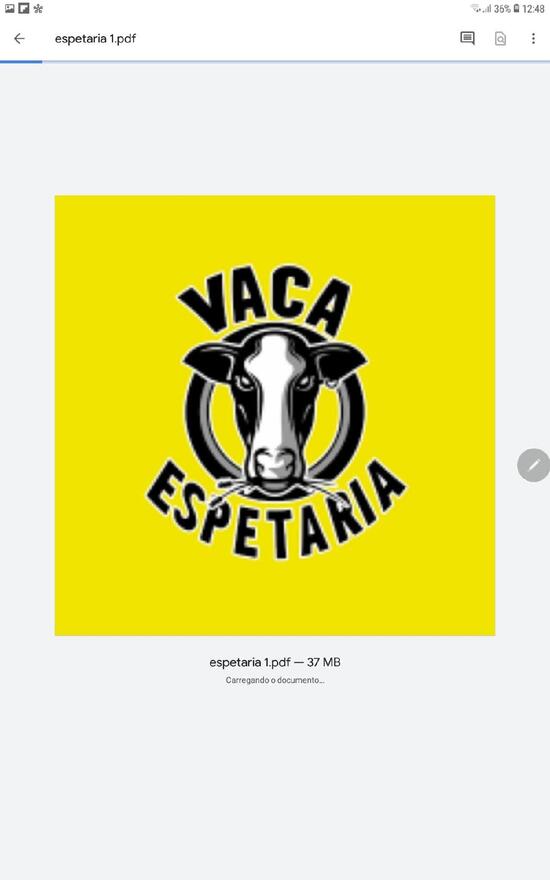 Menu at Vaca espetaria restaurant, Cuiabá