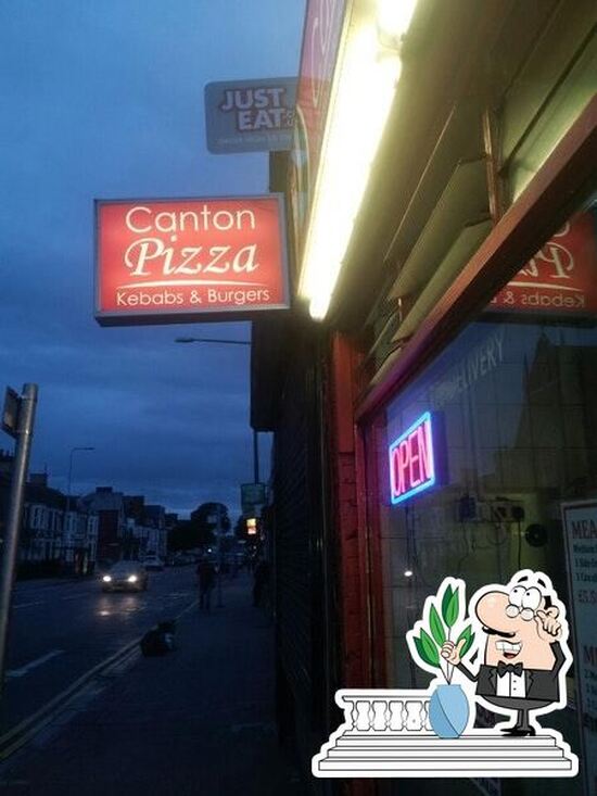 Menu at Canton Pizza fast food, Cardiff