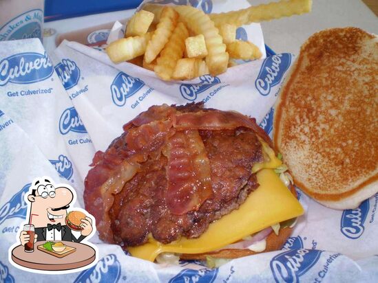 Menu at Culver's fast food, Roseville, Little Mack Ave
