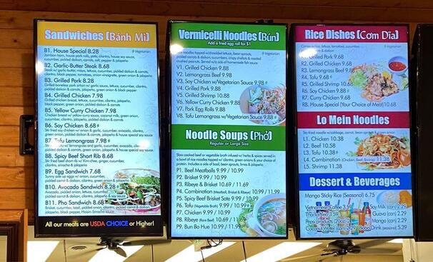 Menu at Little Saigon restaurant, Salt Lake City, Windsor St