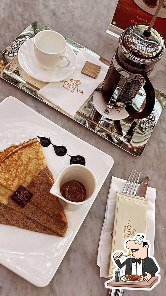 Menu at Godiva Chocolate Cafe, Abu Dhabi, The Galleria Mall