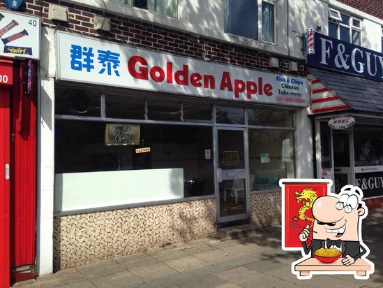 Menu at Golden Apple restaurant, Stretford, 38 Davyhulme Road East