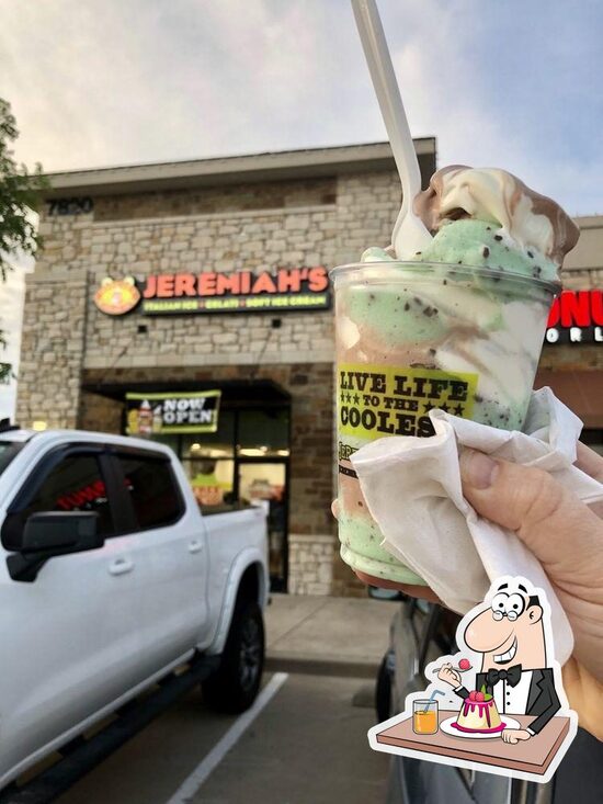 Menu at Jeremiah's Italian Ice desserts, McKinney