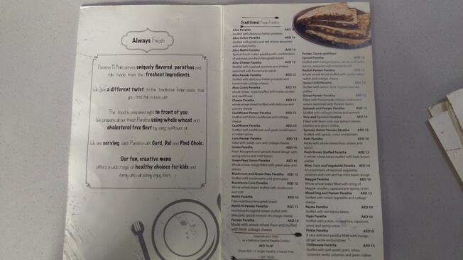 Menu at PNR - Paratha N' Rolls - Meena Bazaar restaurant, Dubai, 102 ...