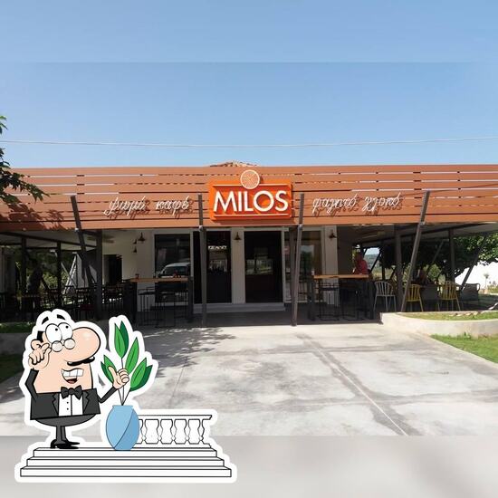 Menu at MILOS, Kaminia