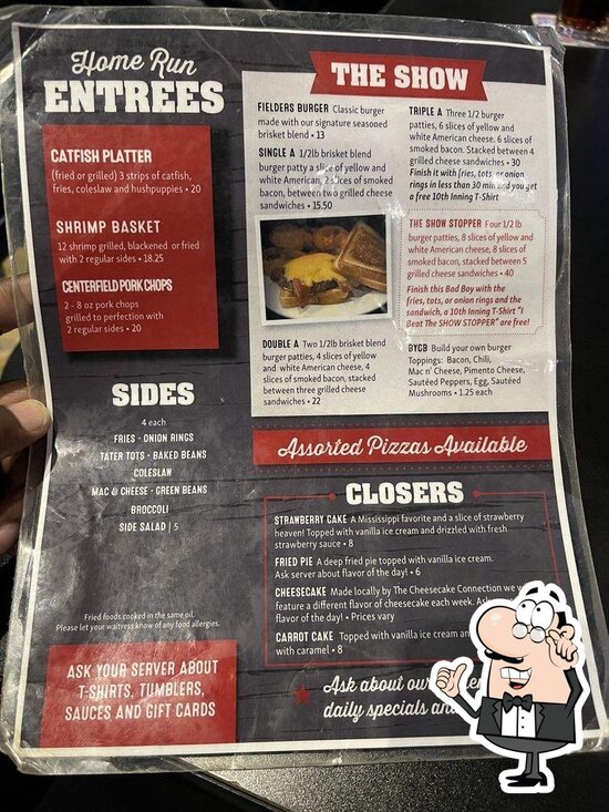 Menu at 10th Inning Bar & Grill At Snowden Grove, Southaven