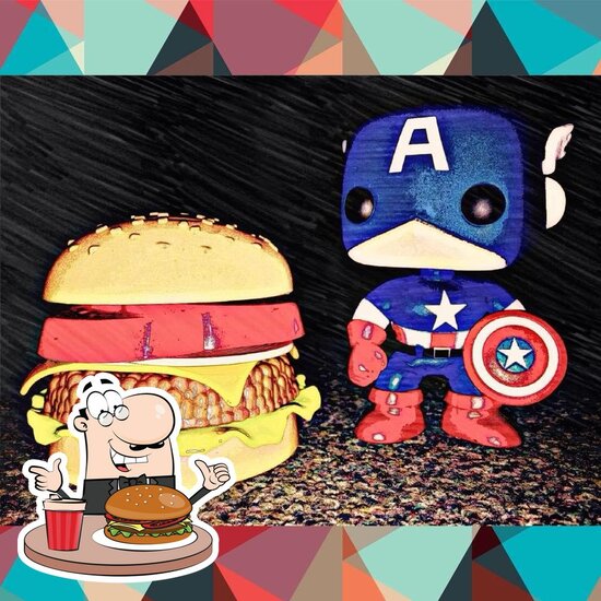 Menu at Captain America Grilled Burgers, Valenzuela