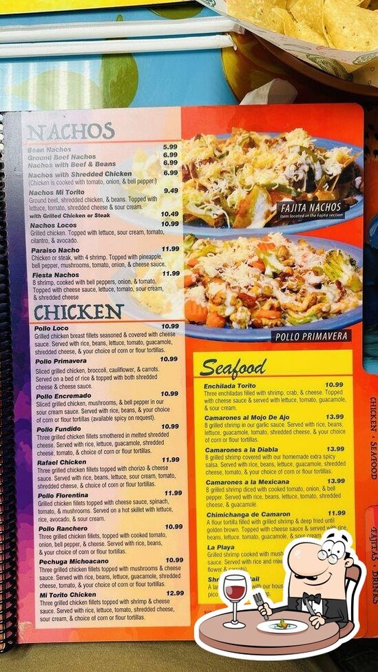 Menu at Mi Torito Mexican Restaurant Galena, Galena