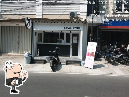 Menu at ARAH Coffee Cideng, Central Jakarta