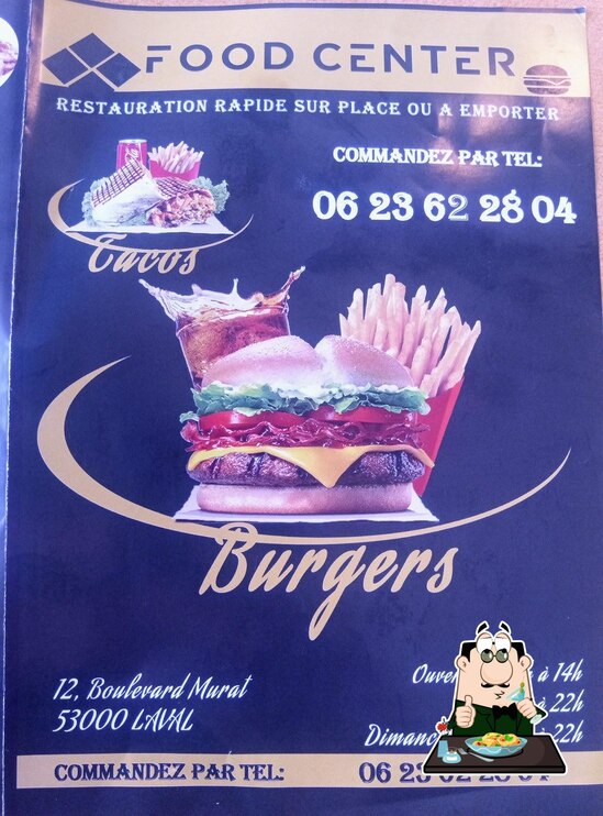 Menu au Food center Kebab restaurant, Laval