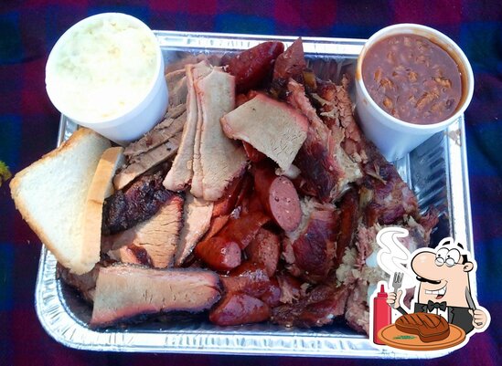 Menu at Meshack's Bar-B-Que, Garland