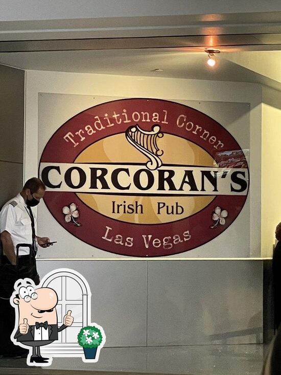 Menu at Corcoran's Irish Pub, Las Vegas