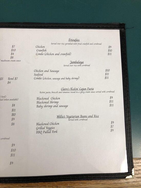 Menu at Springdale Lunch restaurant, Holyoke