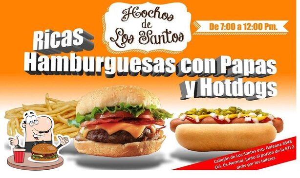 Menu at Hochos De Los Santos, San Juan Bautista Tuxtepec