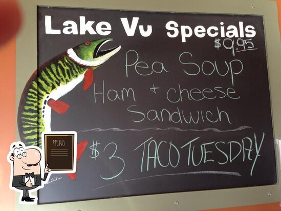 Menu at The Lake-Vu Motel, Restaurant and Convenience Center, Kenora