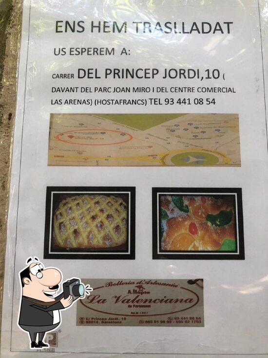 Carta del postres La Valenciana del Parlament, Barcelona