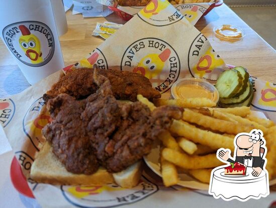Menu at Dave's Hot Chicken restaurant, Palm Desert
